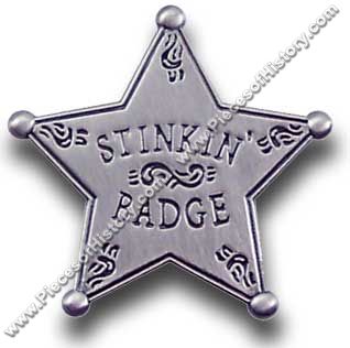 Western Badges :: Lapel Pin Badges :: Stinkin' Badge Star Pin