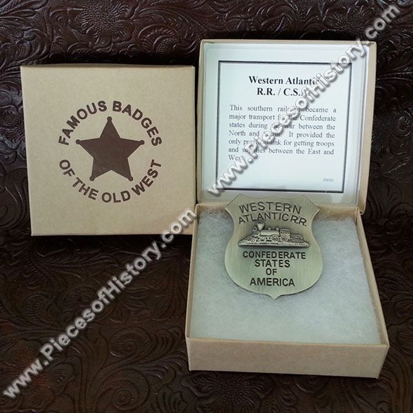 Western Badges :: Railroad Badges :: Western Atlantic CSA Railroad Badge