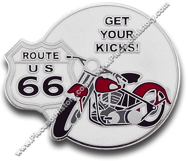 Route 66 :: Route 66 Get Your Kicks Pins :: Get Your Kicks! Motorcycle ...