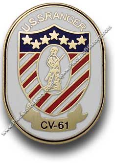 Military Hat Pins :: Navy Hat Pins :: Navy Ship Hat Pins :: USS Ranger