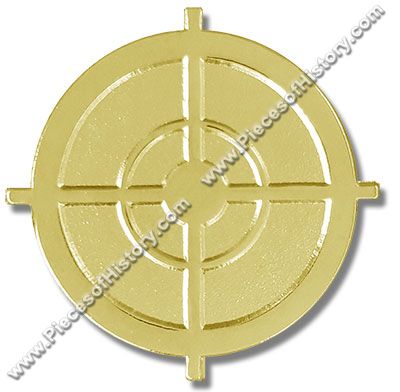 Military Hat Pins :: Sniper Scope Sight - gold
