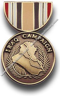 Military Hat Pins :: Iraq & Gulf War Hat Pins :: Iraq Campaign Medal ...