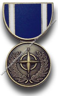 Military Hat Pins :: Military Medal Hat Pins :: NATO Service Medal Hat Pin