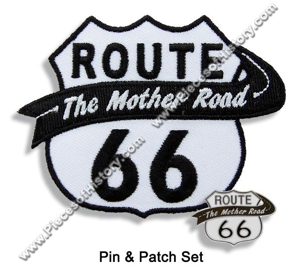 Route 66 :: Route 66 Patches :: Route 66 The Mother Road Pin & Patch Set