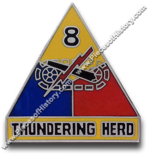 Military Hat Pins :: Army Hat Pins :: Armor & Cavalry Hat Pins :: 8th ...