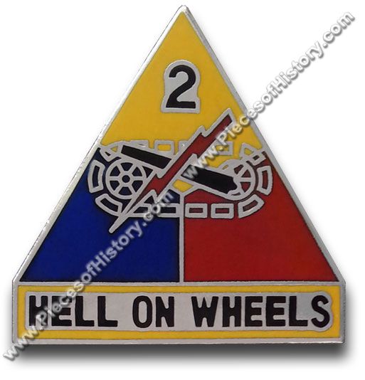 Military Hat Pins :: Army Hat Pins :: Armor & Cavalry Hat Pins :: 2nd ...