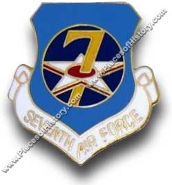 Military Hat Pins :: Air Force Hat Pins :: 7th Air Force