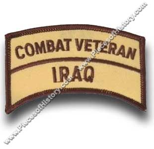 Military Patches :: Miscellaneous Patches :: Combat Veteran Iraq Patch