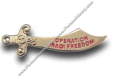 Military Hat Pins :: Iraq & Gulf War Hat Pins :: Operation Iraqi ...