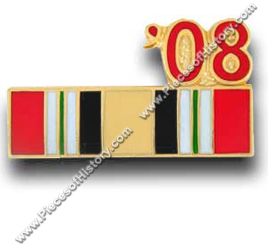Military Hat Pins :: Iraq & Gulf War Hat Pins :: Iraq '08 Ribbon Lapel Pin
