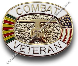 Military Hat Pins :: Vietnam War Hat Pins :: Combat Veteran Vietnam Hat Pin