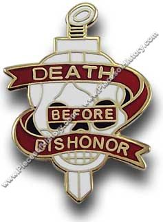 Hat & Lapel Pins :: Miscellaneous Pins :: Death Before Dishonor Hat Pin