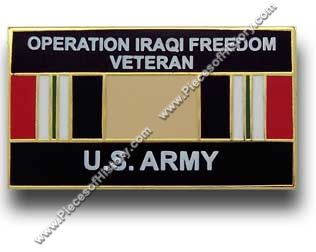 Military Hat Pins :: Iraq & Gulf War Hat Pins :: Iraq War Veteran US ...