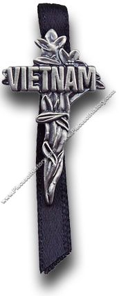 Military Hat Pins :: Vietnam War Hat Pins :: Vietnam Cross Hat Pin