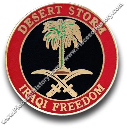 Military Hat Pins :: Iraq & Gulf War Hat Pins :: Desert Storm Iraqi ...
