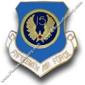 Military Hat Pins :: Air Force Hat Pins :: 15th Air Force