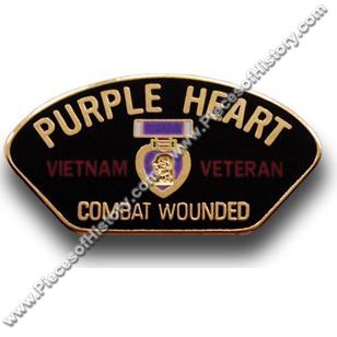 Military Hat Pins :: Vietnam War Hat Pins :: Vietnam Veteran Purple ...