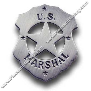 Western Badges :: Lapel Pin Badges :: US Marshal Shield Pin