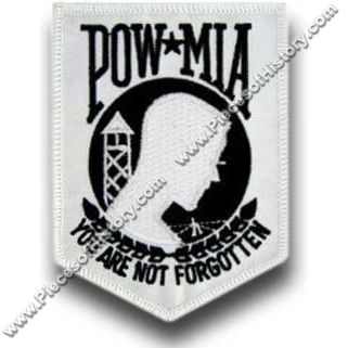 Military Patches :: POW/MIA Patches :: POW/MIA White & Black Patch