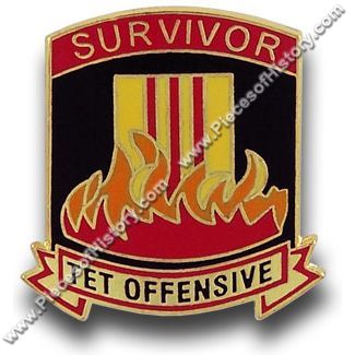 Military Hat Pins :: Vietnam War Hat Pins :: Survivor TET Offensive Hat Pin