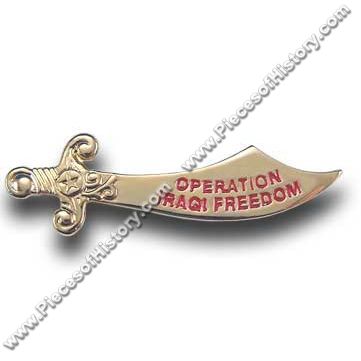 Military Hat Pins :: Iraq & Gulf War Hat Pins :: Operation Iraqi ...