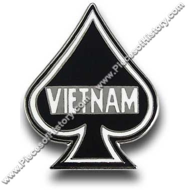 Military Hat Pins :: Vietnam War Hat Pins :: Vietnam Spade Hat Pin