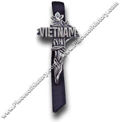 Military Hat Pins :: Vietnam War Hat Pins :: Vietnam Cross Hat Pin
