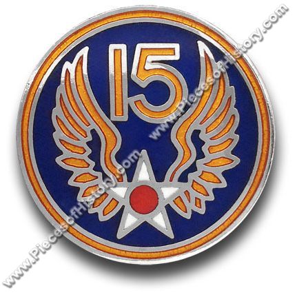Military Hat Pins :: WWII Hat Pins :: 15th Army Air Force Hat Pin