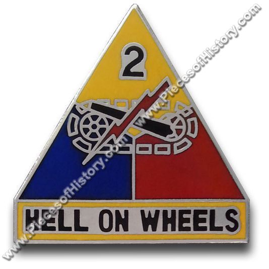 Military Hat Pins :: Army Hat Pins :: Armor & Cavalry Hat Pins :: 2nd ...