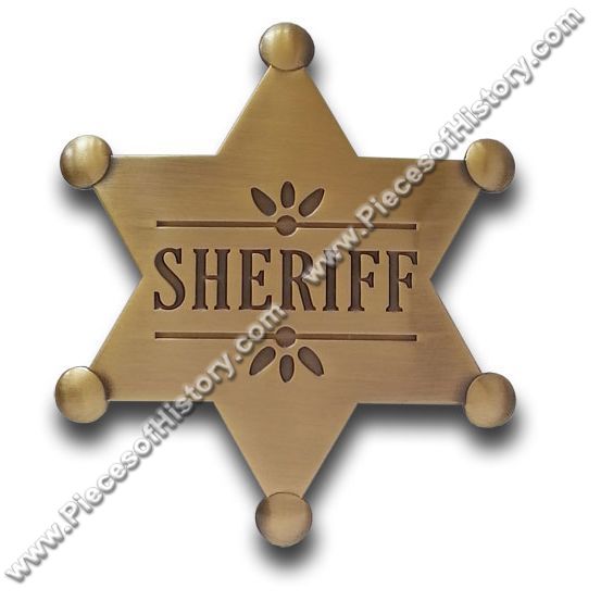 Western Badges :: Mini Badges :: Sheriff Mini Badge