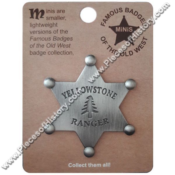 Western Badges :: Mini Badges :: Yellowstone Ranger Mini Badge