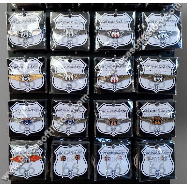Route 66 :: Route 66 Magnets :: Route 66 Wings - Classic Shield Antique ...