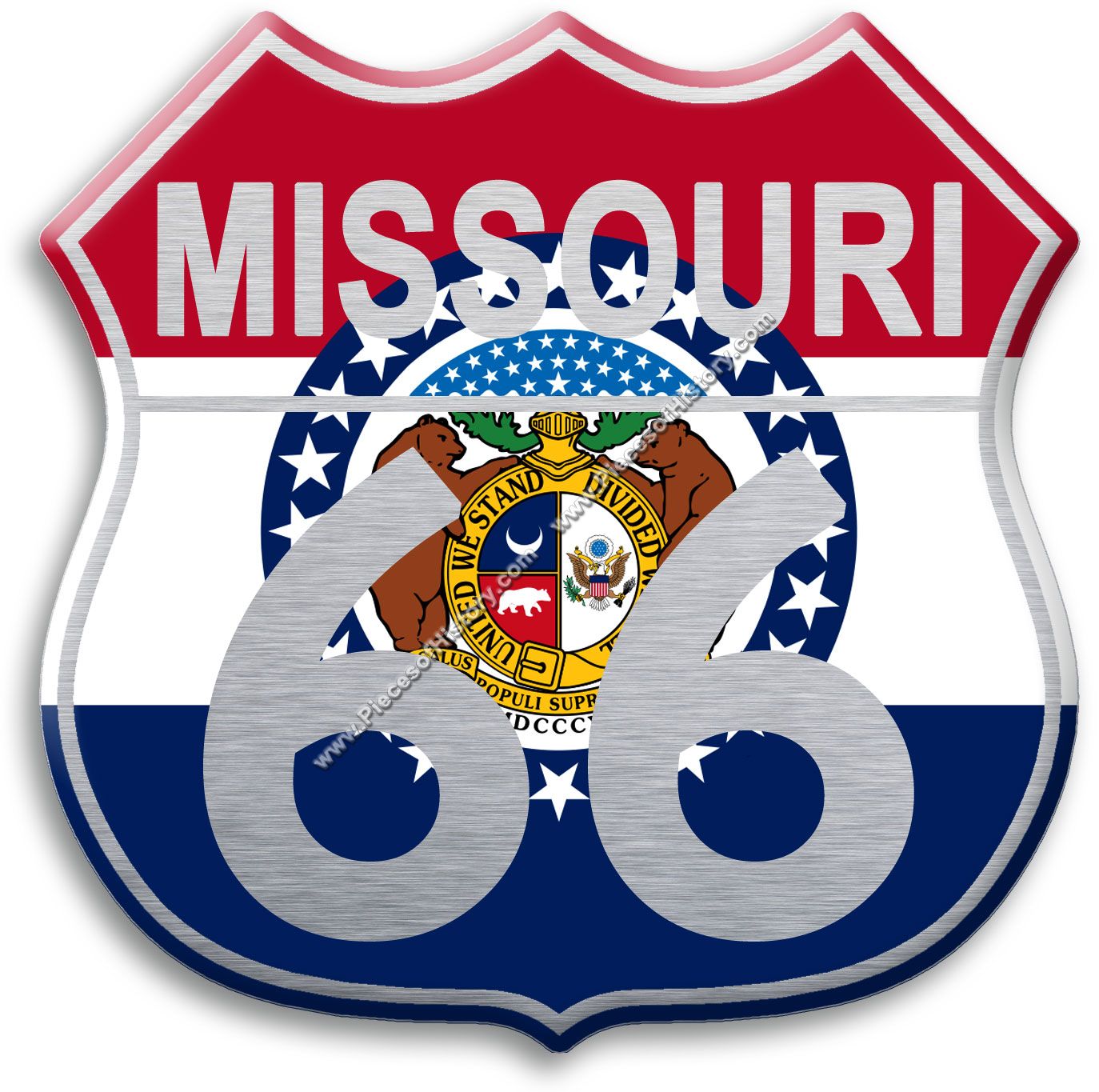 Route 66 :: Route 66 Pins (screen printed) :: Route 66 Missouri Flag ...