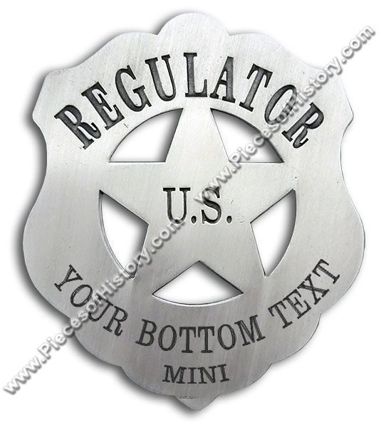 Western Badges :: Custom Badges :: Custom Regulator U.S. Badge