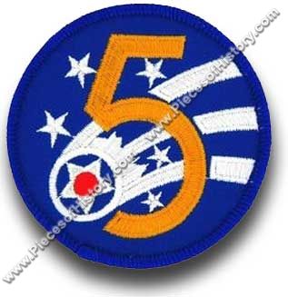 Military Patches :: Air Force Patches :: 5th Army Air Force Patch