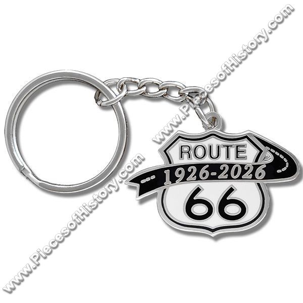 Route 66 :: Route 66 Key Rings :: Route 66 1926-2026 Centennial Key Chain